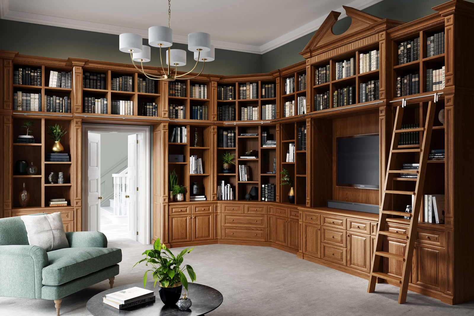 Bookshelves Library Style