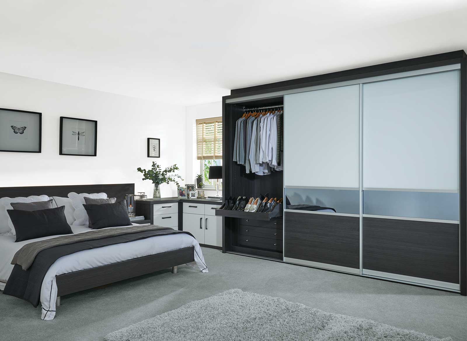 Fitted bedroom wardrobes sliding doors store